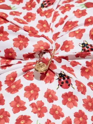 Versace Strawberry Garden Top - Red