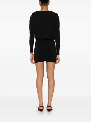 NISSA Floral-appliqué Mini Dress
