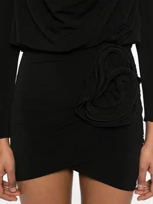 NISSA Floral-appliqué Mini Dress