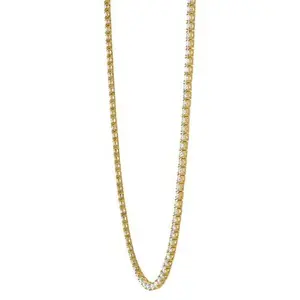 LUVMYJEWELRY 10k Gold Lab Grown Diamond Tennis Chain - 10k Yellow Gold