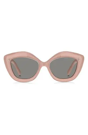 Marc Jacobs 52mm Cat Eye Sunglasses - Crystal Pink/ Grey