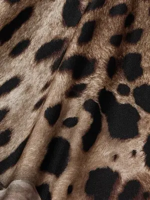 Dolce & Gabbana Leopard-print Silk Pareo