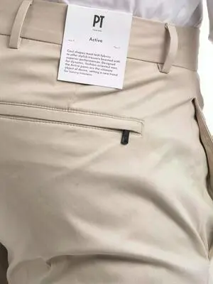 PT TORINO Cotton-blend Trousers - Neutrals