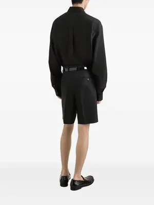 Dolce & Gabbana Logo-embroidered Shirt - Black