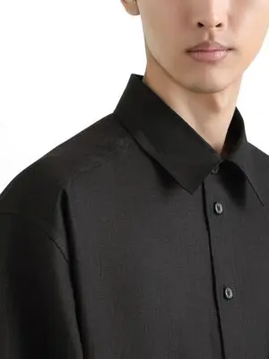 Dolce & Gabbana Logo-embroidered Shirt - Black