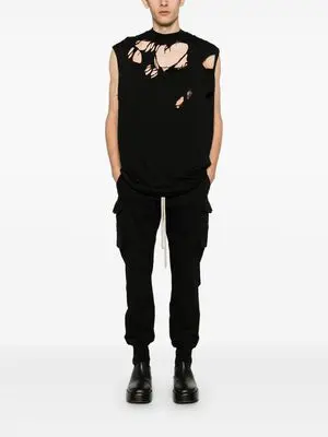 Rick Owens Mastodon Cut Track Trousers - Black