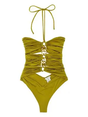 Elisabetta Franchi Chain One-piece Swimsuit - Green
