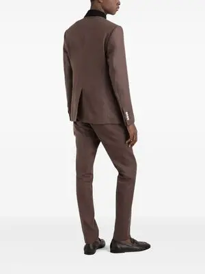 Dolce & Gabbana Pressed-crease Trousers - Brown