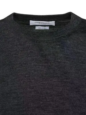Thom Browne 4-bar Crew-neck Jumper - Grey