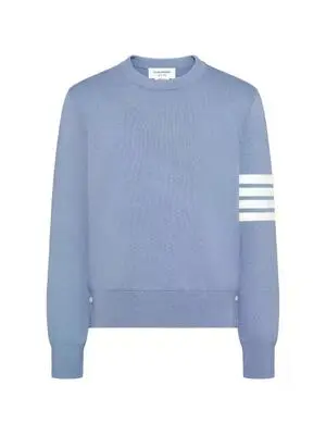 Thom Browne 4-bar Crew-neck Jumper - Grey