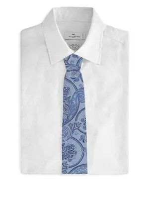 Etro Micro-stripe Paisley Neck Tie