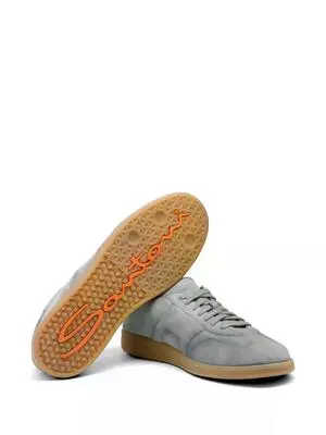 Santoni Suede Low Top Sneakers