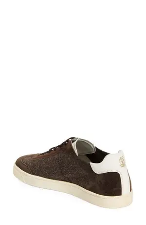 Brunello Cucinelli Mixed Media Low Top Sneaker