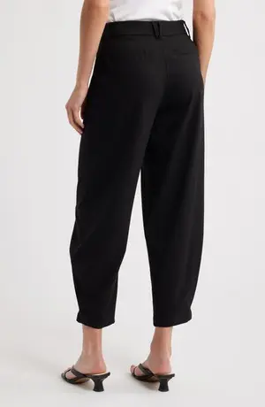 Wit & Wisdom Ab'solution Skyrise Pleated Barrel Pants - Black
