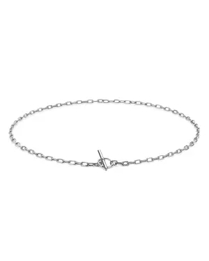 David Yurman Dy Madison Toggle Chain Necklace - Silver