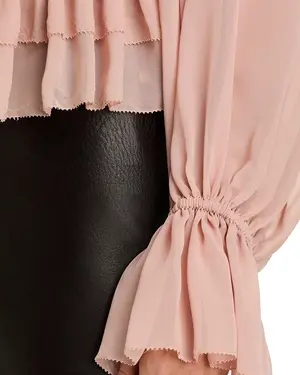 Ronny Kobo Soraya Ruffled Blouse
