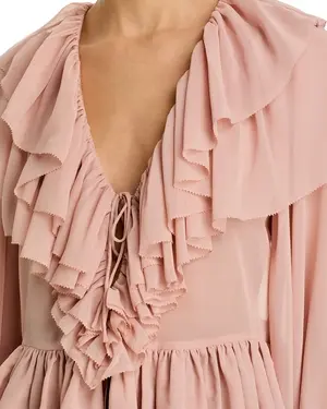 Ronny Kobo Soraya Ruffled Blouse