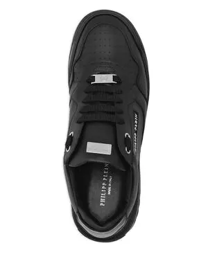 Philipp Plein Logo-lettering Leather Trainers