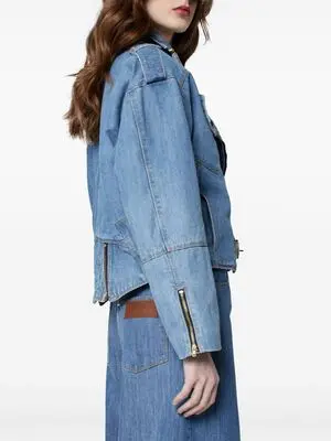 AMAPO Denim Biker Jacket