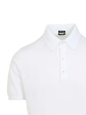 Kiton Cotton Polo Shirt - White