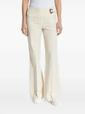 Versace Baroque Buckle Trousers - White