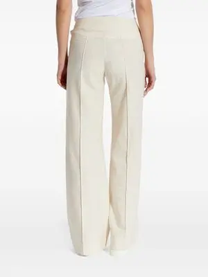 Versace Baroque Buckle Trousers - White