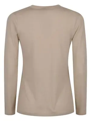 Max Mara V-neck Fine Knit Top - Neutrals