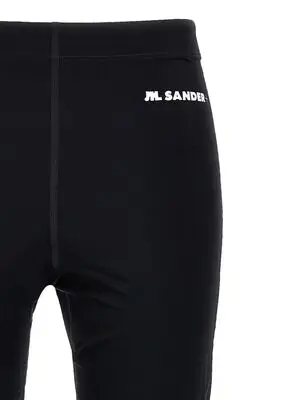 JIL SANDER Logo-print Leggings - Black