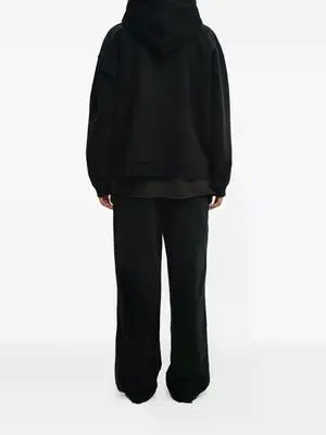 MAINLESS Distressed Track Trousers - Black