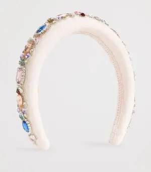 MAISON AVA Embellished Headband - Pink