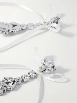 Simone Rocha Victorian Bow Crystal Earrings