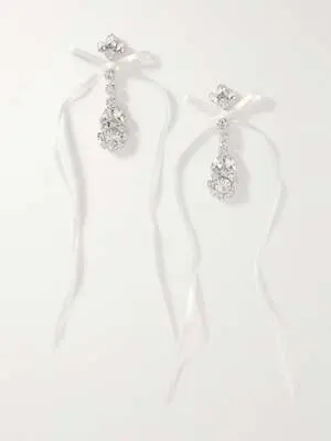 Simone Rocha Victorian Bow Crystal Earrings