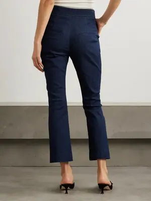 Veronica Beard Tani Cropped Straight-leg Jeans