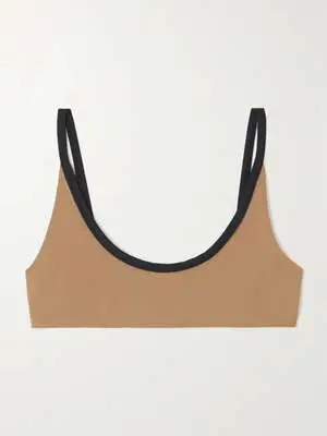Marysia Calacatta Two-tone Bikini Top