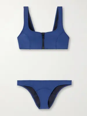 Lisa Marie Fernandez Jasmine Neoprene Bikini - Blue