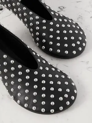 JIL SANDER Studded Leather Pumps