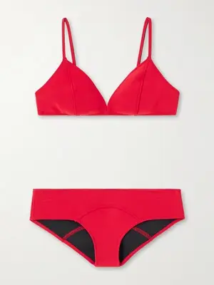 Lisa Marie Fernandez Giovanna Neoprene Bikini - Red