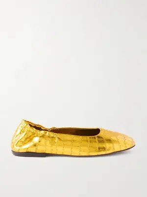 Dries Van Noten Square Toe Flats For Women