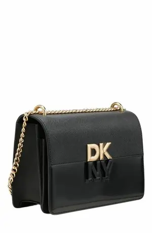 Dkny Echo Small Chain Flap Bag - Blk/gold