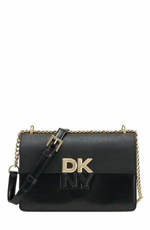 Dkny Echo Small Chain Flap Bag - Blk/gold