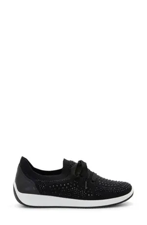 ARA Lisbon Lace-up Sneaker - Black