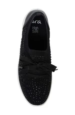 ARA Lisbon Lace-up Sneaker - Black