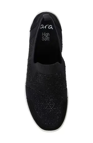 ARA Lisbon Lace-up Sneaker - Black