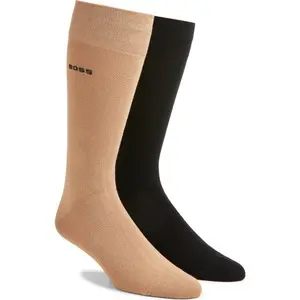 BOSS Assorted 2-pack Crew Socks - Medium Beige