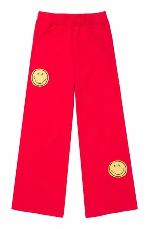SAMII RYAN Smiley Straight Leg Pants - Red