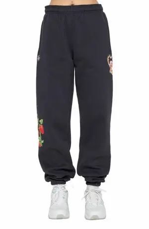 SAMII RYAN Life Is Sweet Sweatpants - Black