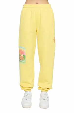 SAMII RYAN Offer Kindness Sweatpants - Yellow