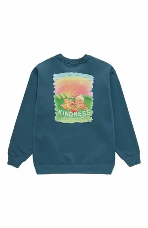 SAMII RYAN Offer Kindness Crewneck - Blue