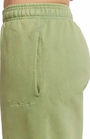 SAMII RYAN Relaxed Fit Sweatpants With Daisy Embroidery - Olive