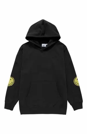 SAMII RYAN Smiley Oversized Hoodie - Black
